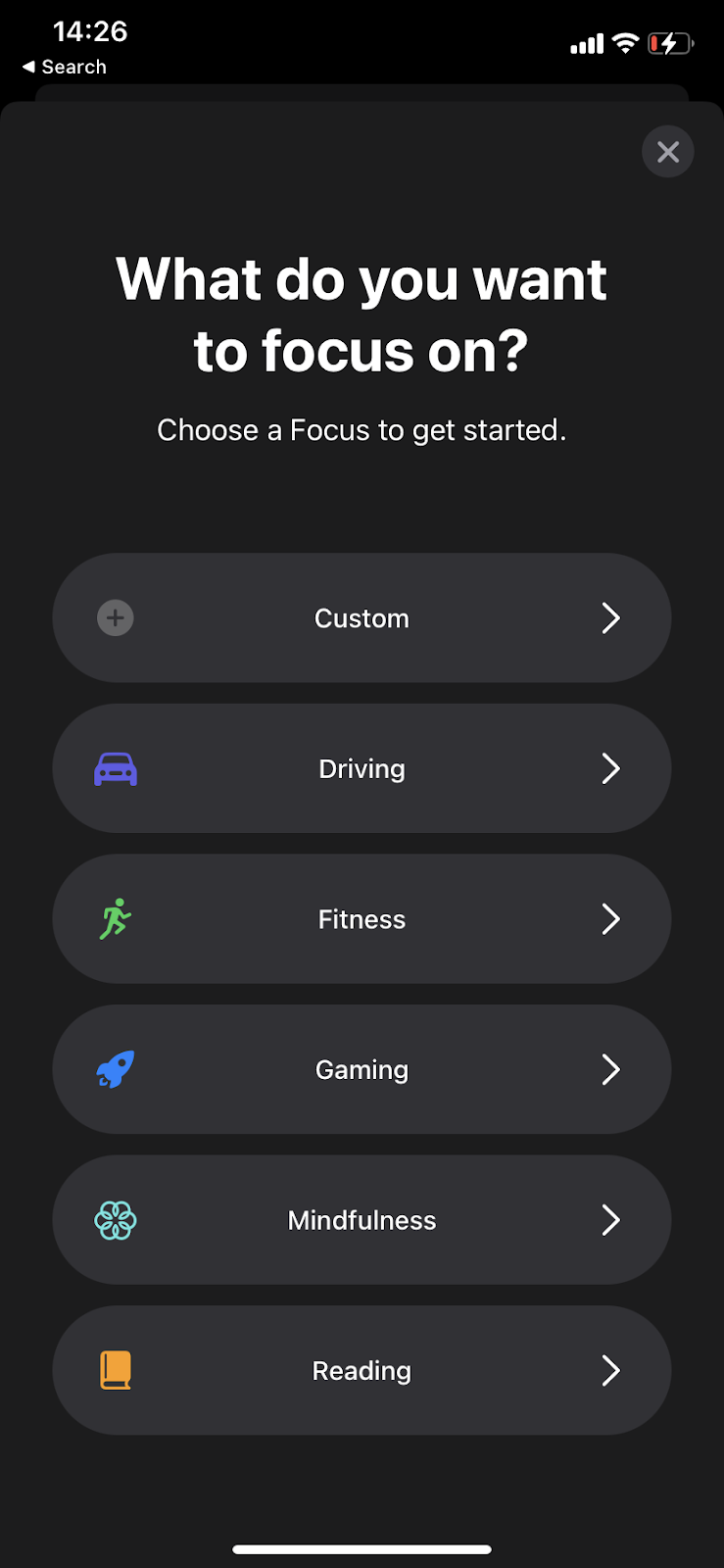 Review: Focus mode (iOS 15 feature for iPhone / iPad) ~ mindful.technology